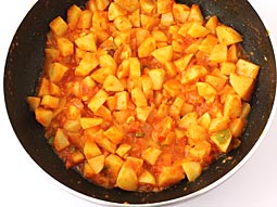Dry Aloo Matar Recipe - Spicy Indian Aloo and Mutter Sabzi with Tomato