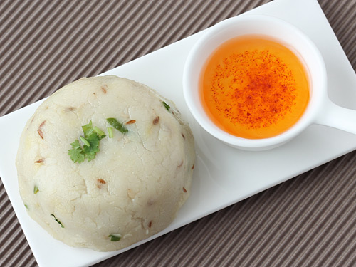 Gujarati Khichu Recipe with Step By Step Photos - Rice Flour Khichu