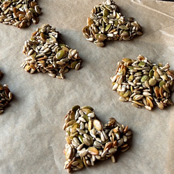 Chocolate Clusters with Mixed Seeds - 4 Ingredients Protein rich Snack