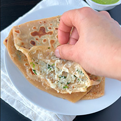 Cheese Paratha with Potato - Easy Stuffing Method