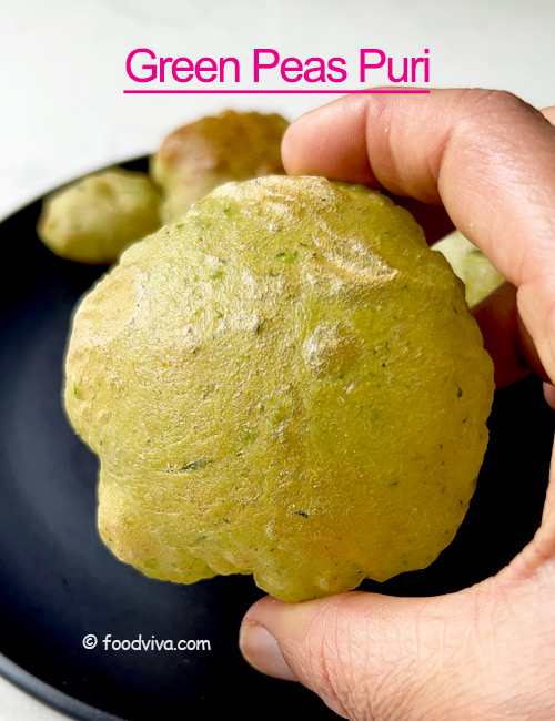 Matar Puri (green peas poori) - Perfect for a Picky Eater