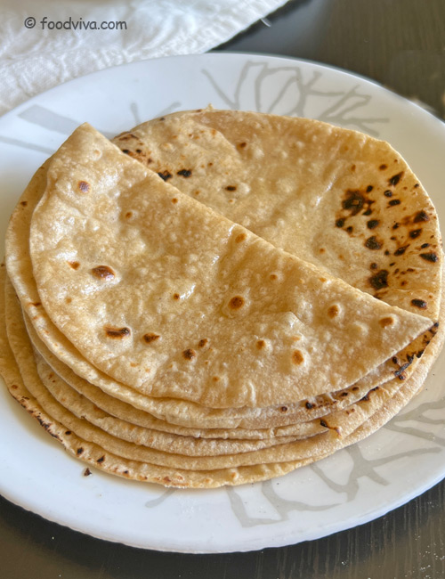 Roti Recipe - How to Make Soft Roti (Chapati) - Whole Wheat Flour Bread