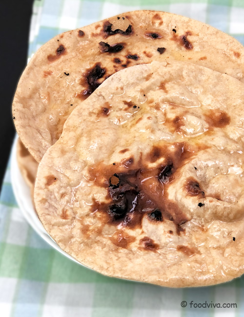Tandoori Roti without Tandoor - Soft Butter Roti Recipe - No Baking Soda