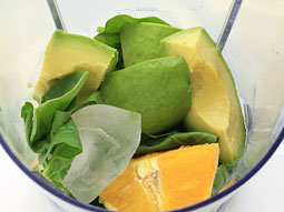 Avocado Smoothie with Almond Milk, Spinach and Orange - Best Smoothie Ever