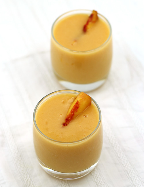 Peach Smoothie with Yogurt - Easy and Healthy Smoothie Recipe