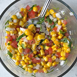 Corn Salsa Recipe - Easy Corn Salsa (fresh or frozen sweet corn)